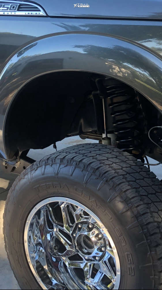 2016 Ford F-250 Super Duty Wheel Offset Aggressive > 1" Outside Fender Suspension Lift 8 ...