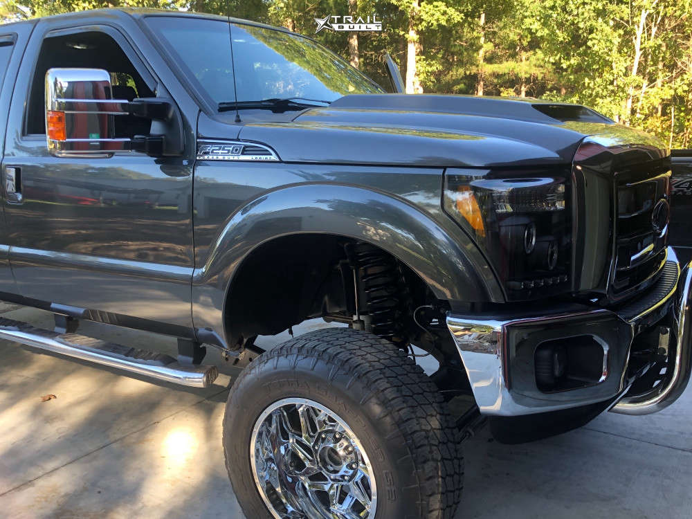 2016 Ford F-250 Super Duty Wheel Offset Aggressive > 1" Outside Fender ...
