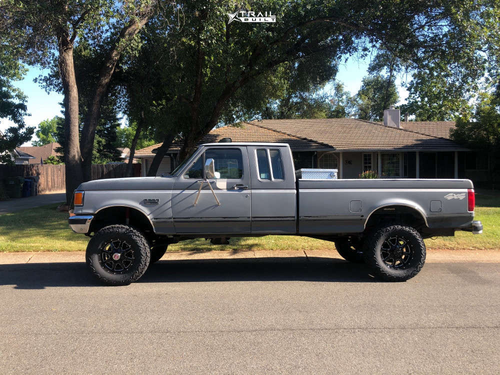1991 Ford F-250 Wheel Offset Aggressive > 1" Outside Fender Suspension ...