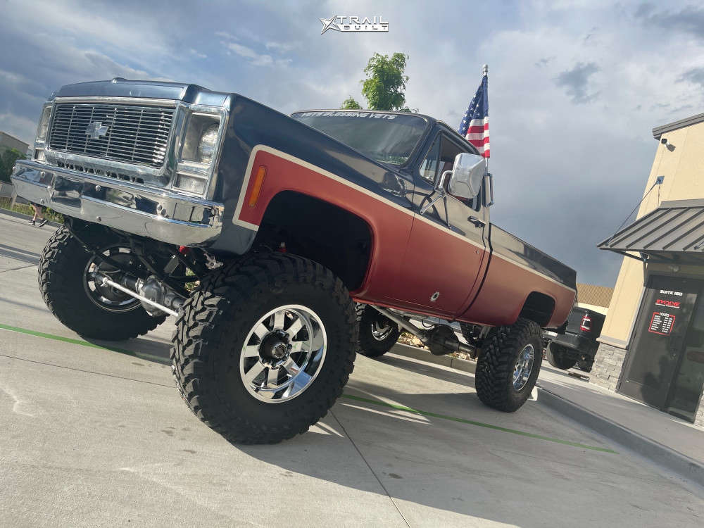 1979 Chevrolet K20 Wheel Offset Slightly Aggressive Suspension Lift 8 ...