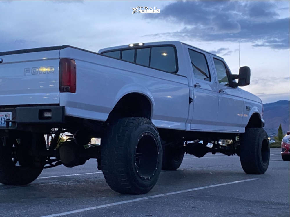 1995 Ford F-350 Wheel Offset Aggressive > 1" Outside Fender Suspension ...