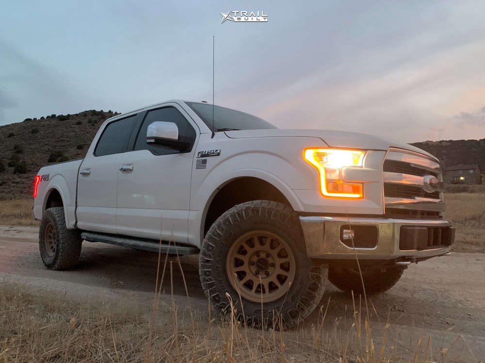 2015 Ford F-150 Wheel Offset Slightly Aggressive Leveling Kit | 1750058 ...