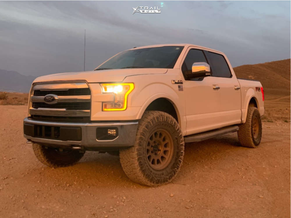 2015 Ford F-150 Wheel Offset Slightly Aggressive Leveling Kit | 1750058 ...
