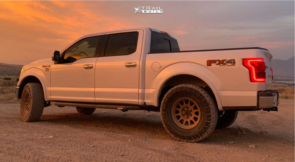 2015 Ford F-150 Wheel Offset Slightly Aggressive Leveling Kit | 1750058 ...