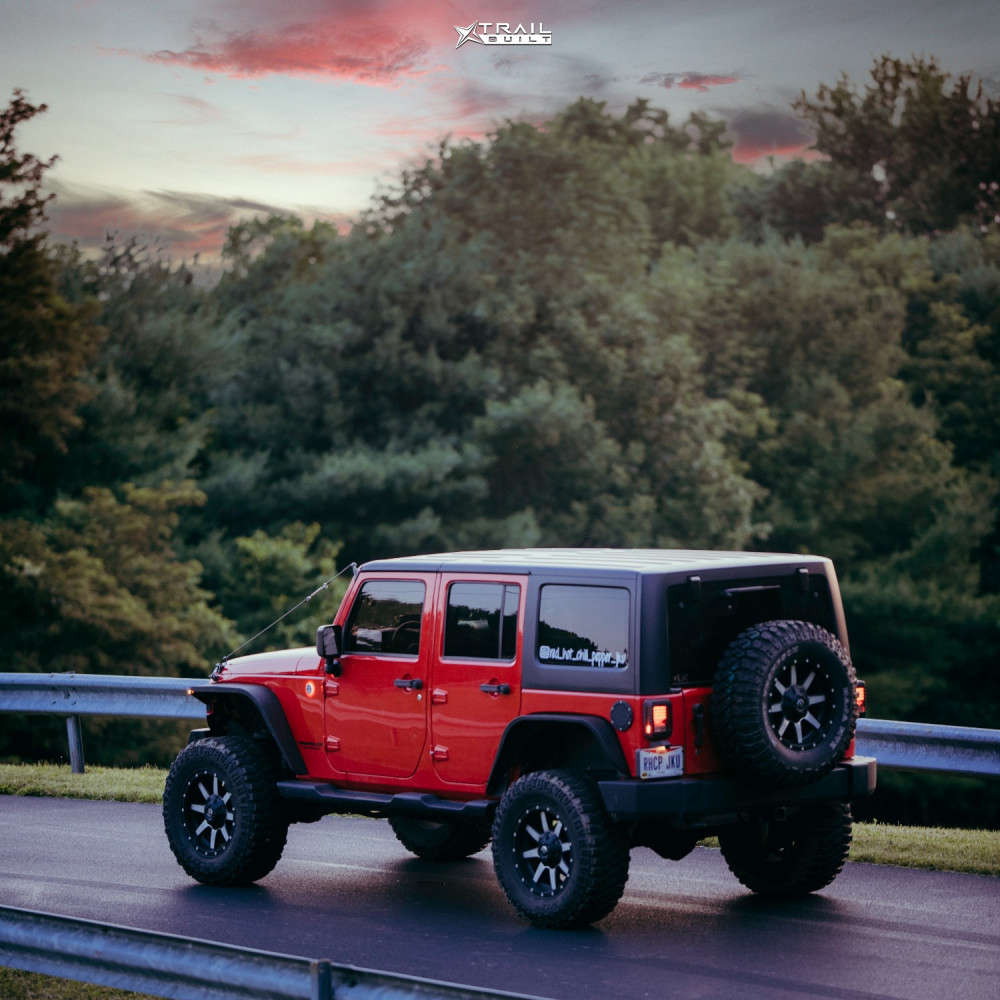 2014 Jeep Wrangler JK Wheel Offset Aggressive > 1" Outside Fender Suspension Lift 3" | 1779279 ...