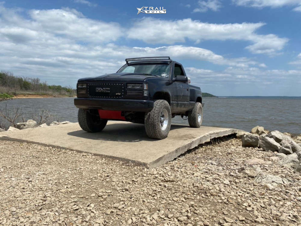 1990 GMC K1500 Wheel Offset Aggressive > 1" Outside Fender Body Lift 3 ...