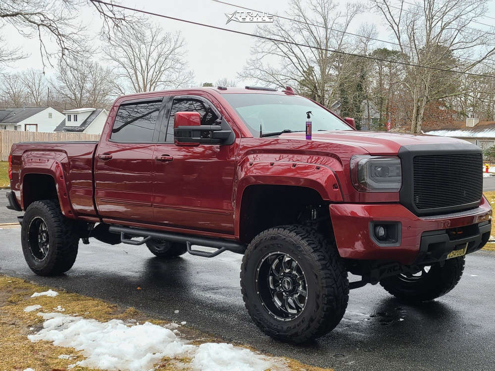 2015 GMC Sierra 3500 HD Wheel Offset Aggressive > 1" Outside Fender ...