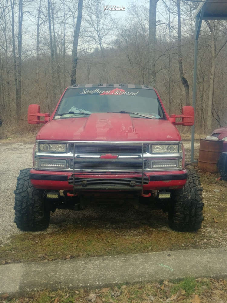 1997 Chevrolet K3500 Wheel Offset Hella Stance >5" Suspension Lift 6.5 ...