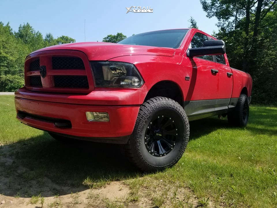2012 Ram 1500 Wheel Offset Aggressive > 1" Outside Fender Leveling Kit ...