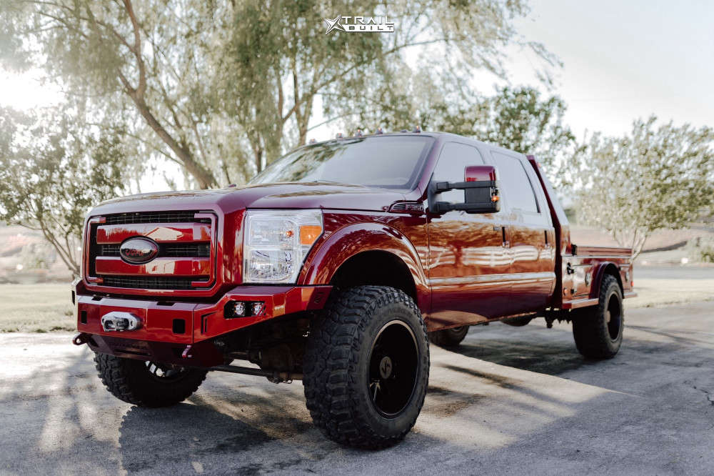 2015 Ford F-350 Super Duty Wheel Offset Super Aggressive 3"-5" Leveling ...