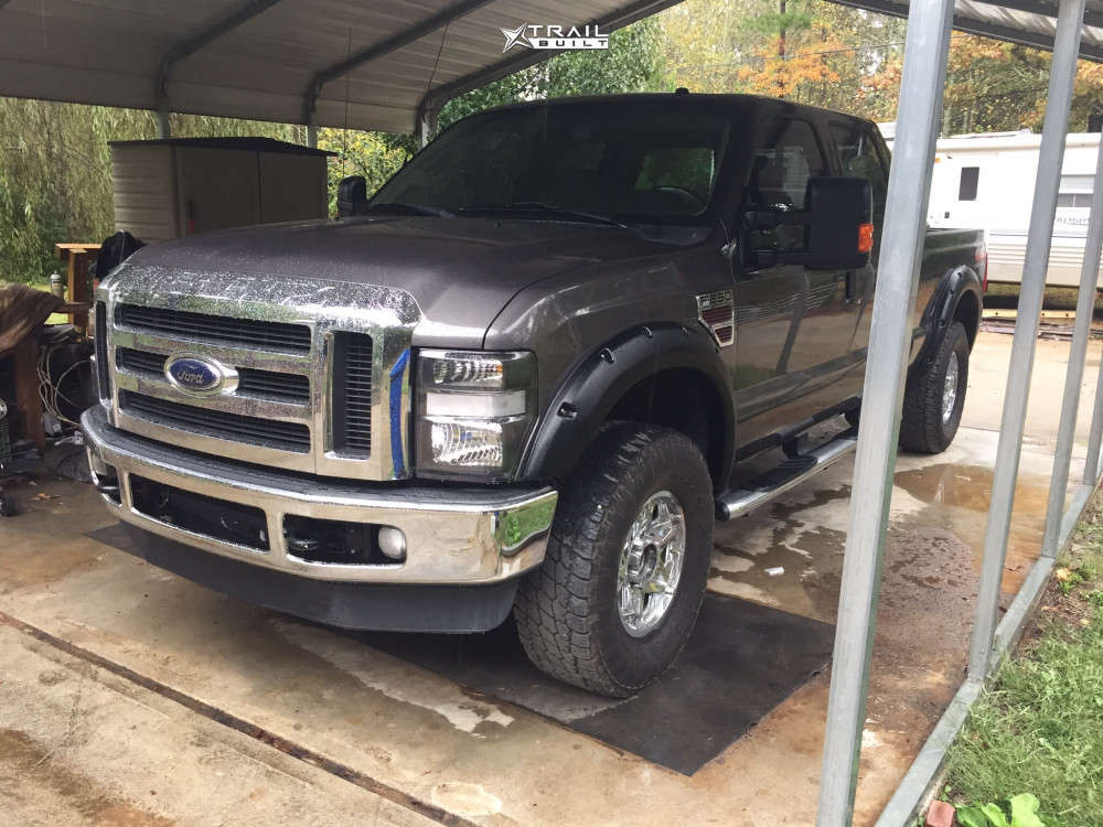 2008 Ford F-250 Super Duty Wheel Offset Aggressive > 1" Outside Fender ...