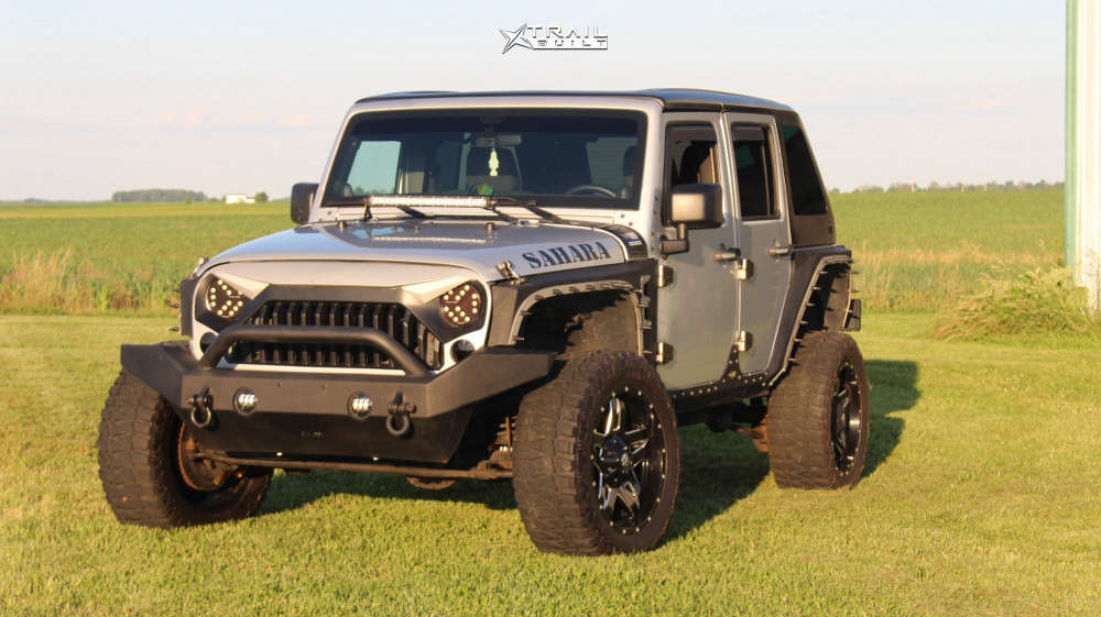2012 Jeep Wrangler JK Wheel Offset Super Aggressive 3"-5" Leveling Kit ...
