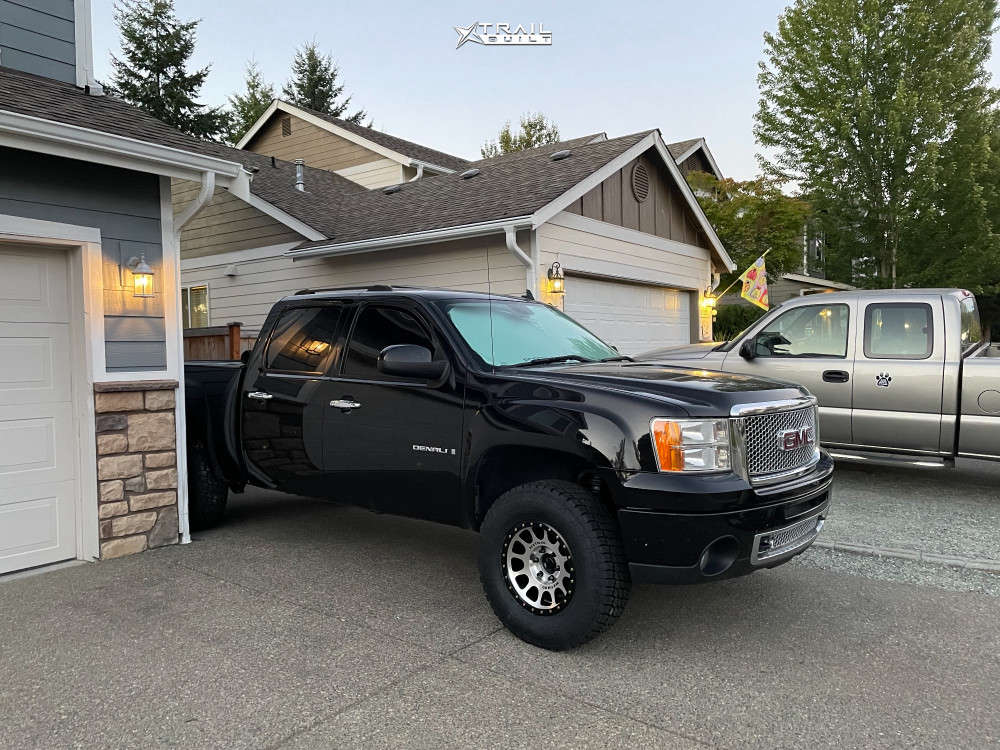 2007 GMC Sierra 1500 Wheel Offset Slightly Aggressive Leveling Kit ...