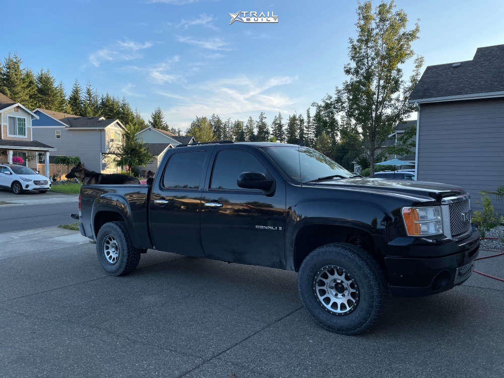 2007 GMC Sierra 1500 Wheel Offset Slightly Aggressive Leveling Kit ...