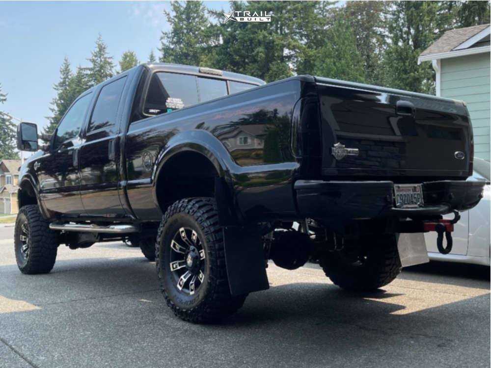 2005 Ford F-250 Super Duty Wheel Offset Aggressive > 1" Outside Fender ...