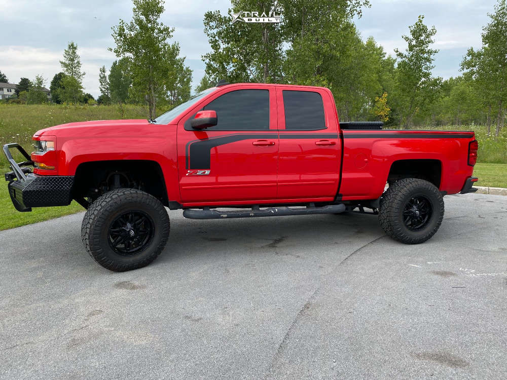 2017 Chevrolet Silverado 1500 Wheel Offset Aggressive > 1" Outside ...