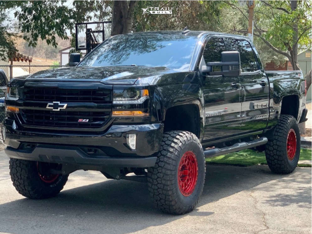 2017 Chevrolet Silverado 1500 Wheel Offset Aggressive > 1" Outside ...