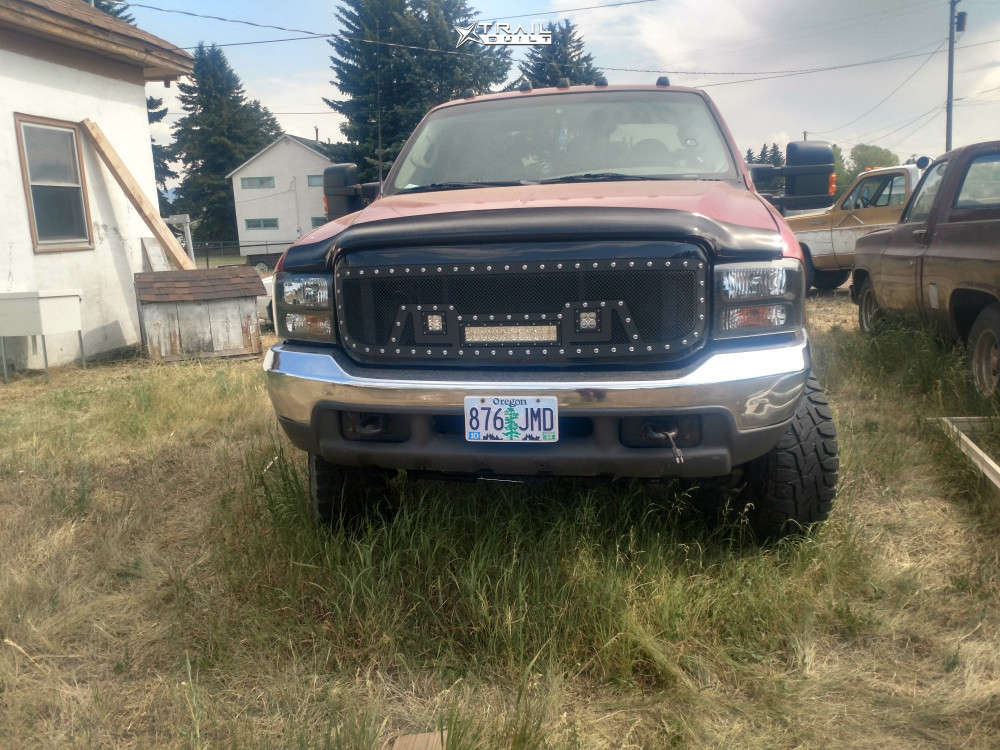 2000 Ford F-250 Super Duty Wheel Offset Aggressive > 1" Outside Fender ...