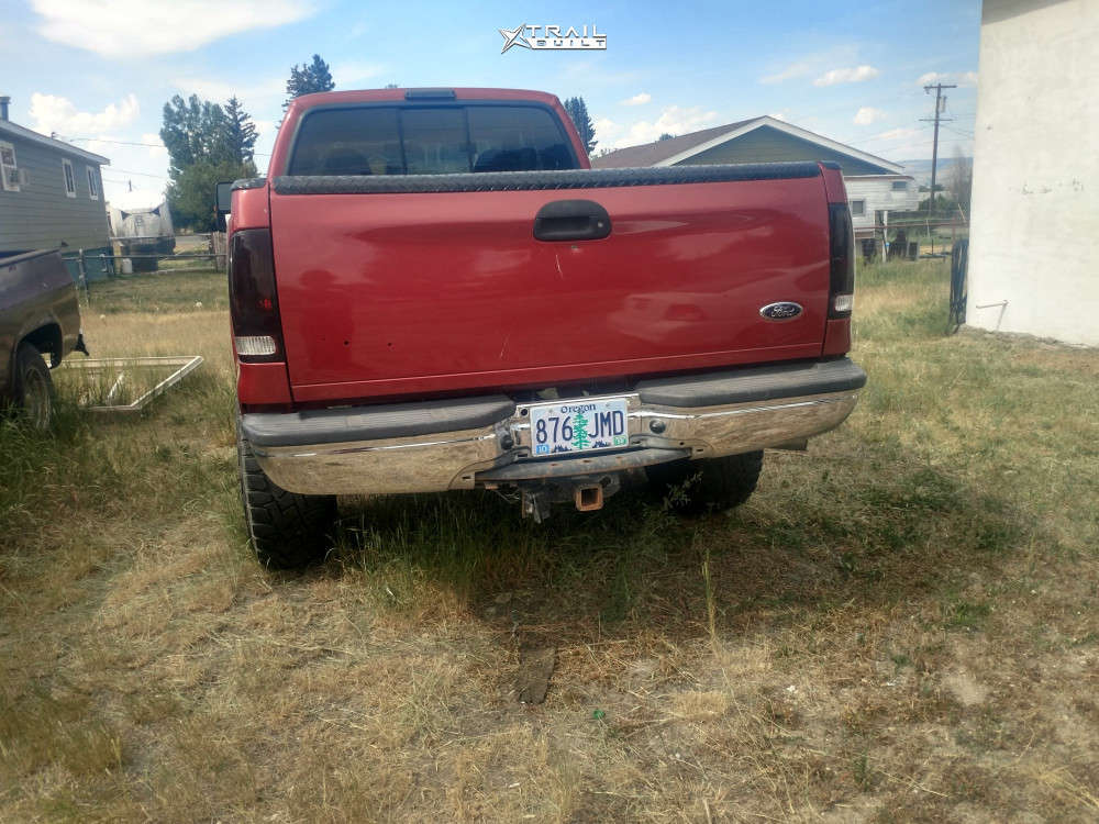 2000 Ford F-250 Super Duty Wheel Offset Aggressive > 1" Outside Fender ...