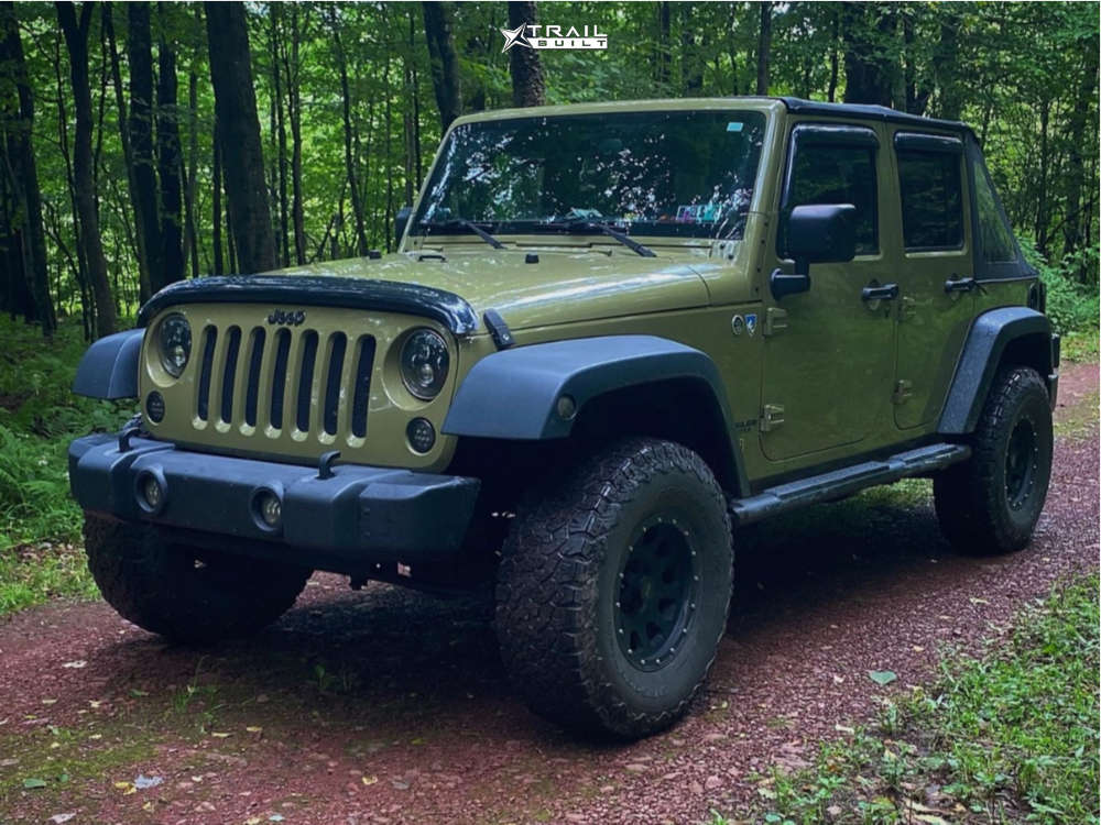 2013 Jeep Wrangler Wheel Offset Aggressive > 1" Outside Fender Leveling ...