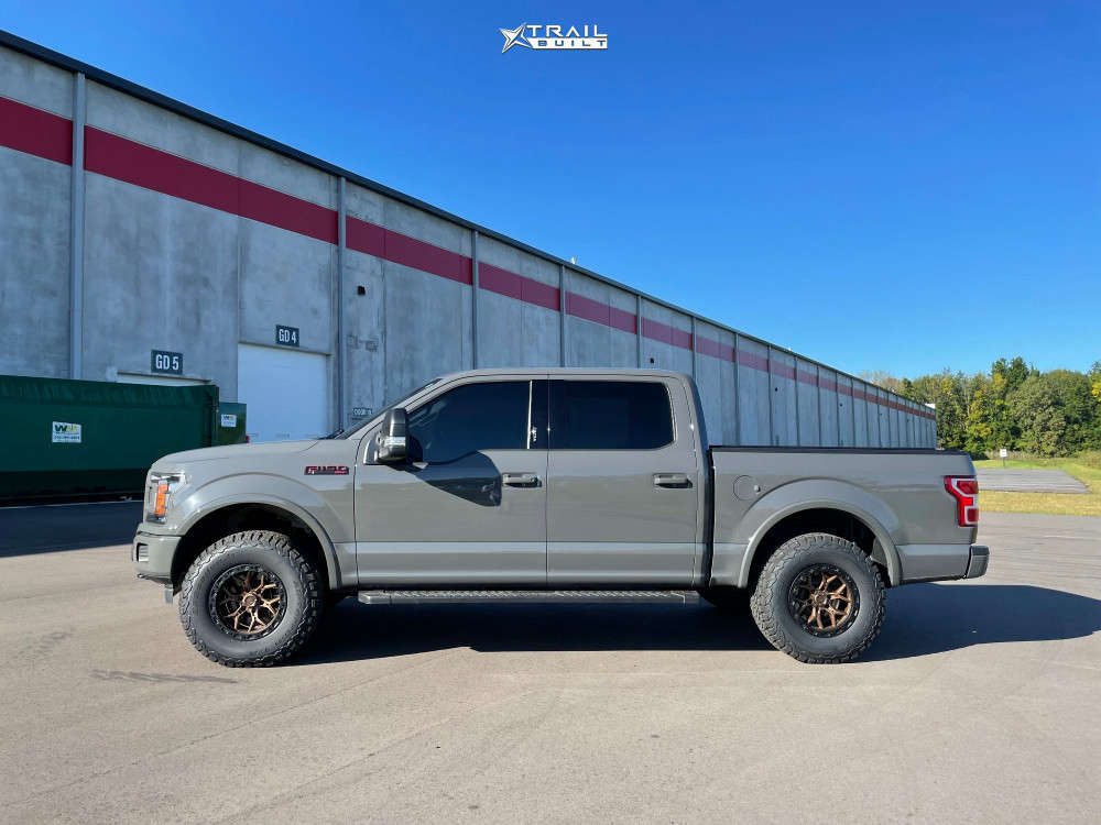 2018 Ford F-150 Wheel Offset Slightly Aggressive Leveling Kit | 1874044 ...