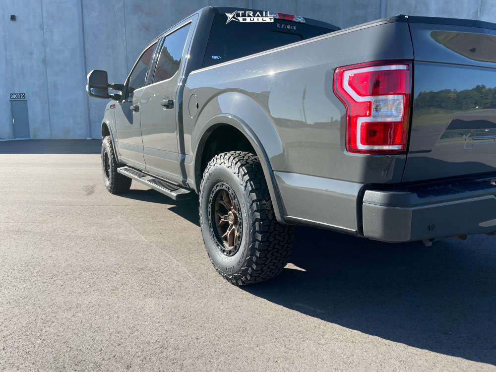 2018 Ford F-150 Wheel Offset Slightly Aggressive Leveling Kit | 1874044 ...