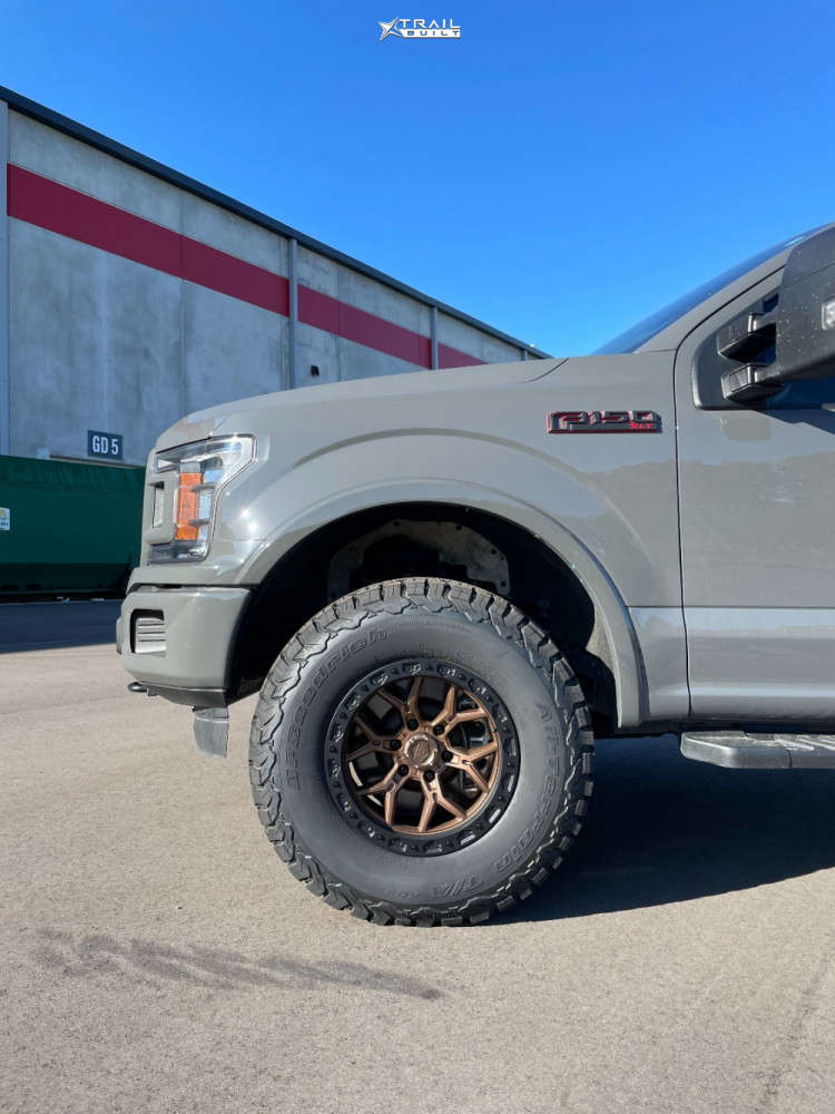 2018 Ford F-150 Wheel Offset Slightly Aggressive Leveling Kit | 1874044 ...