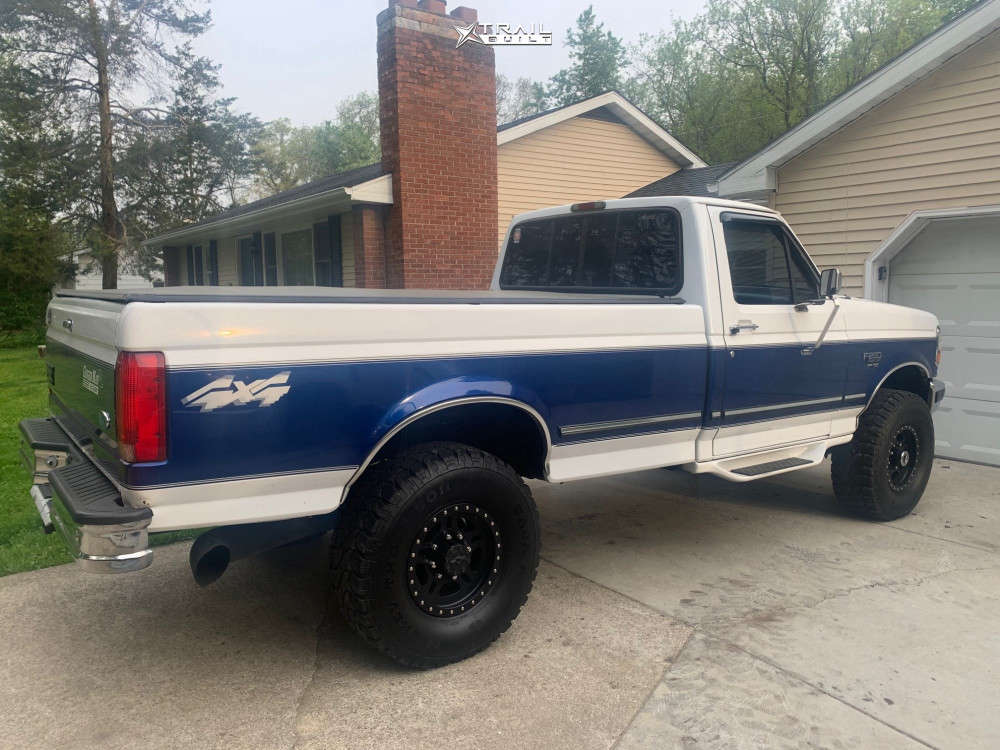 1997 Ford F-250 Wheel Offset Aggressive > 1" Outside Fender Stock ...