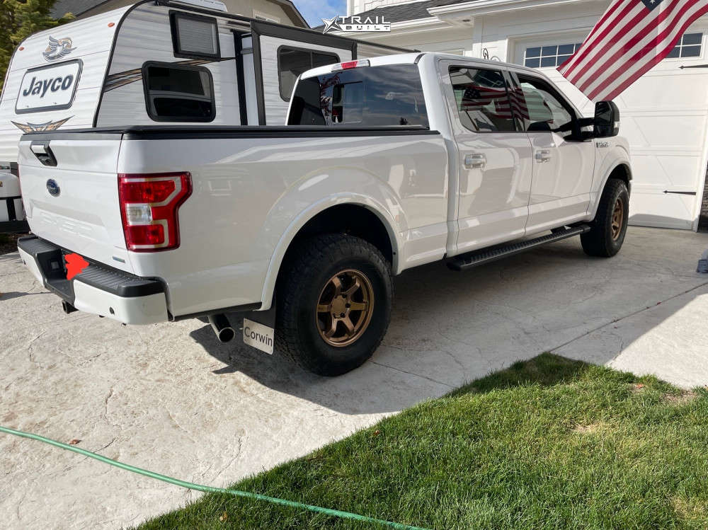 2018 Ford F-150 Wheel Offset Slightly Aggressive Leveling Kit | 1905541 ...