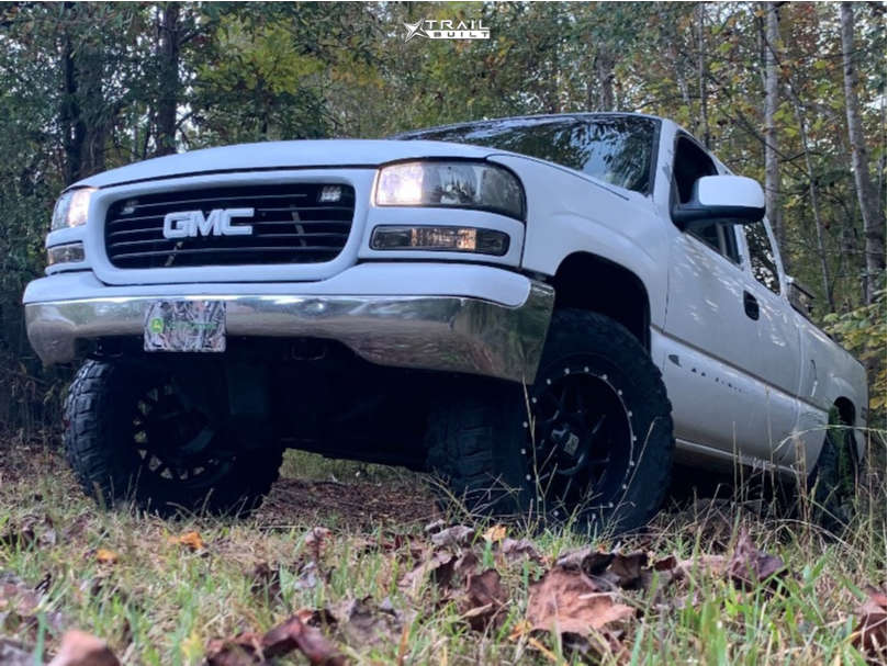 2001 GMC Sierra 1500 Wheel Offset Slightly Aggressive Leveling Kit ...