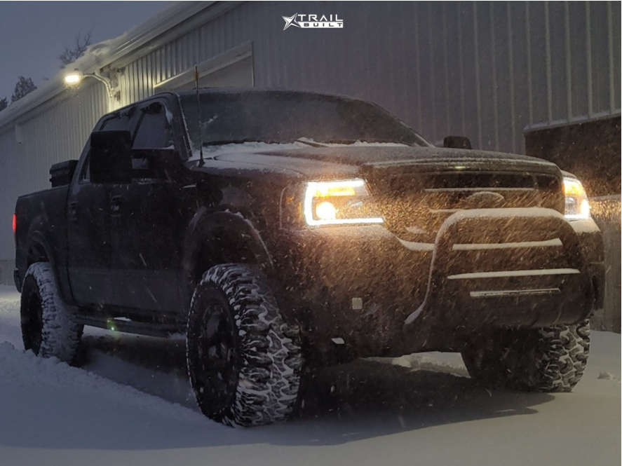 2008 Ford F-150 Wheel Offset Aggressive > 1" Outside Fender Leveling ...