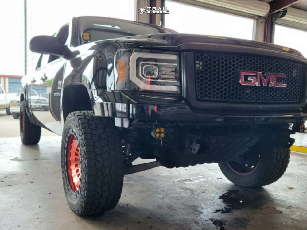 2011 GMC Sierra 1500 Wheel Offset Aggressive > 1" Outside Fender ...