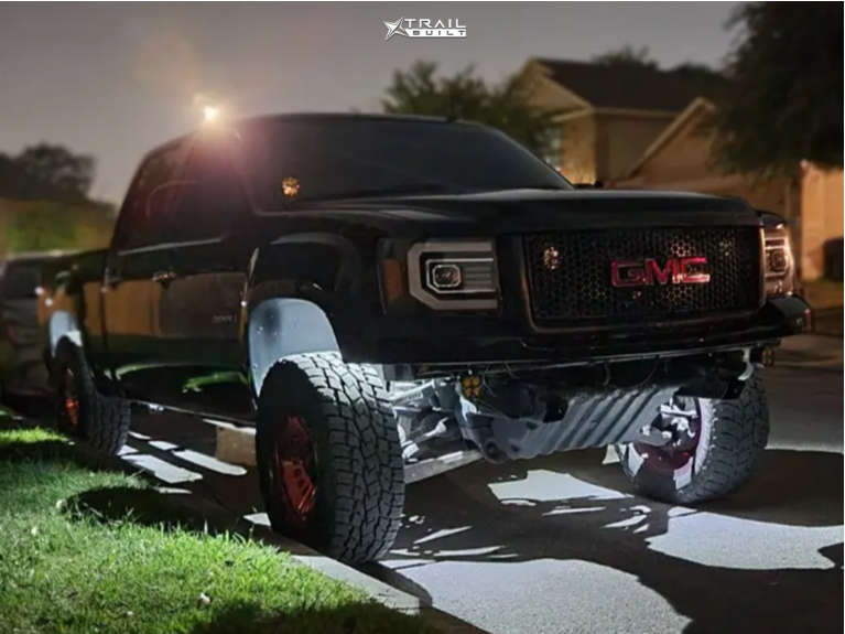 2011 GMC Sierra 1500 Wheel Offset Aggressive > 1" Outside Fender ...