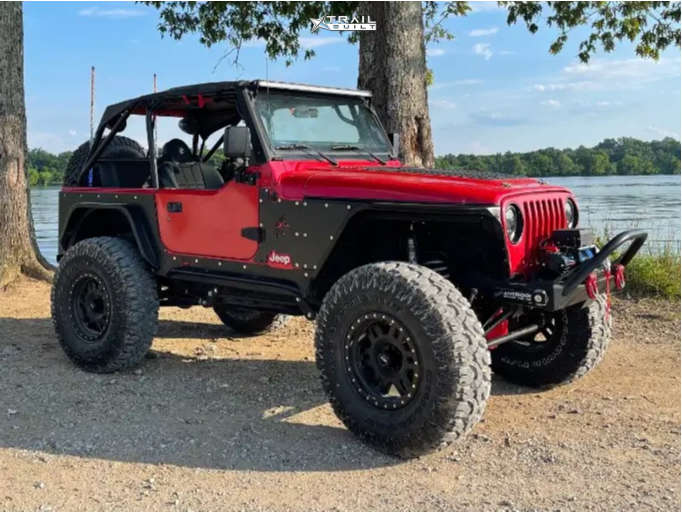 1997 Jeep TJ Wheel Offset Aggressive > 1" Outside Fender Suspension ...