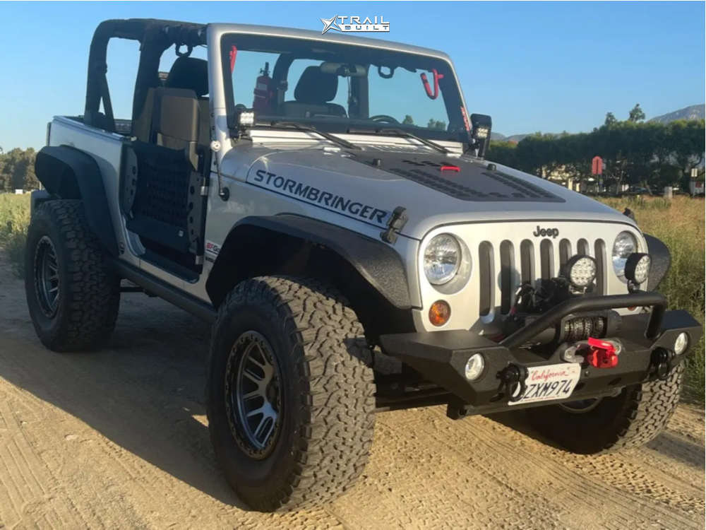 2012 Jeep Wrangler Wheel Offset Slightly Aggressive Leveling Kit ...