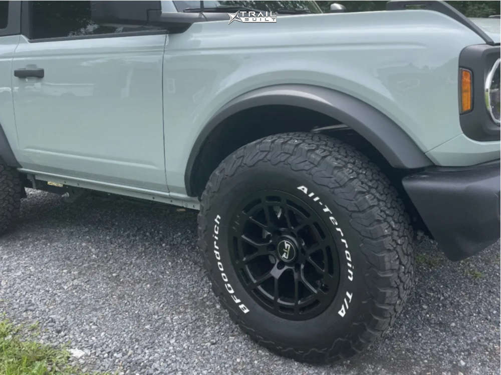 2022 Ford Bronco Wheel Offset Aggressive > 1" Outside Fender Stock ...