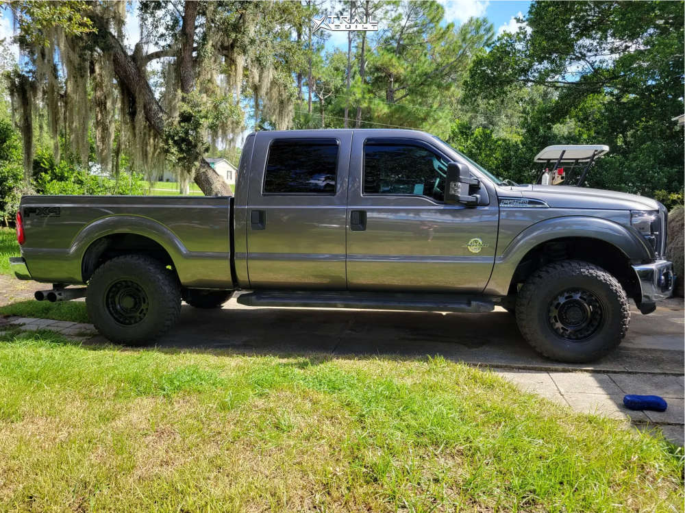 2012 Ford F-250 Super Duty Wheel Offset Aggressive > 1" Outside Fender ...