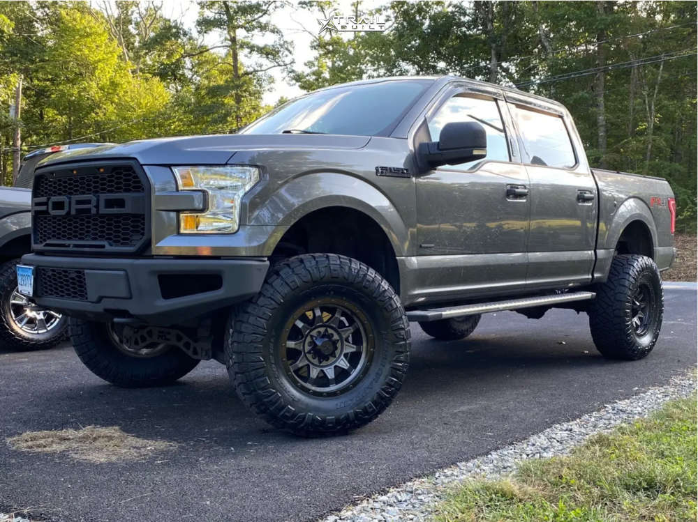 2016 Ford F-150 Wheel Offset Aggressive > 1" Outside Fender Suspension ...
