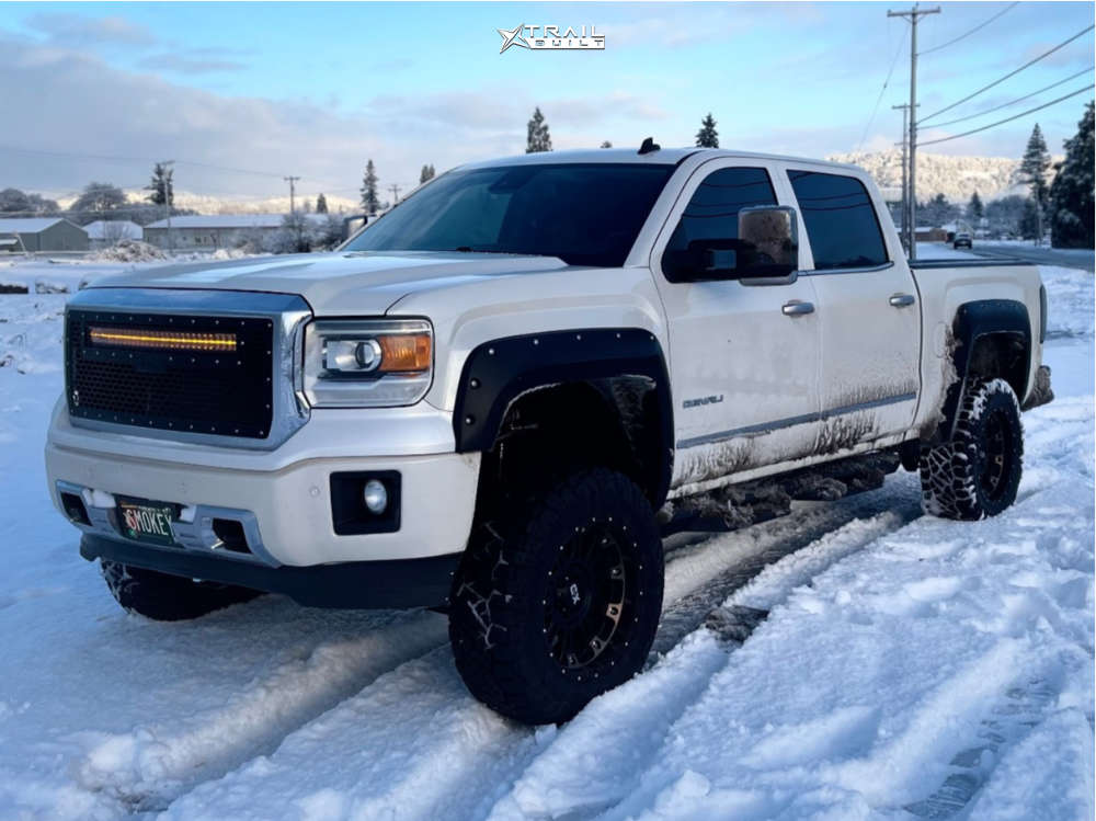 2014 GMC Sierra 1500 Wheel Offset Aggressive > 1" Outside Fender ...