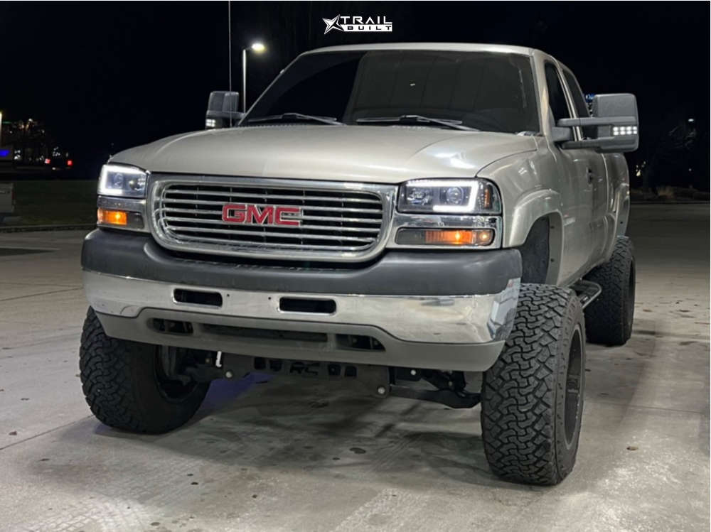 2002 GMC Sierra 2500 HD Wheel Offset Aggressive > 1" Outside Fender ...