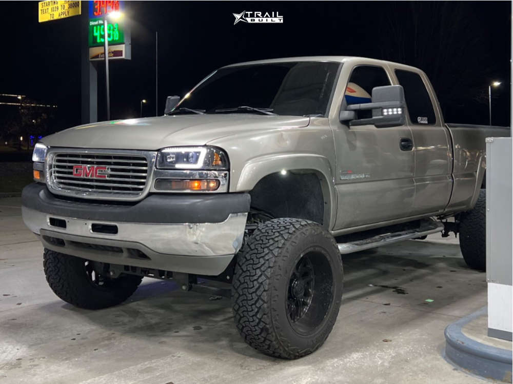 2002 GMC Sierra 2500 HD Wheel Offset Aggressive > 1" Outside Fender ...