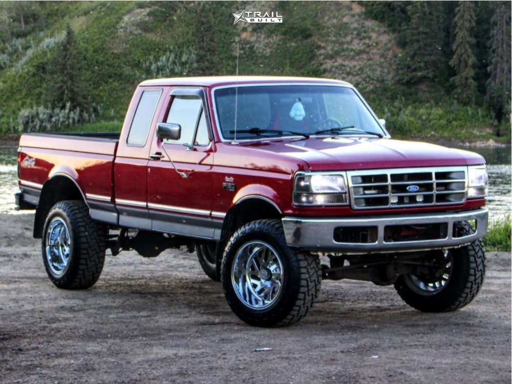 1994 Ford F-150 Wheel Offset Slightly Aggressive Suspension Lift 6" | 2528255 | TrailBuilt Off-Road