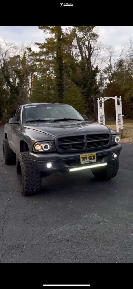 2002 Dodge Dakota Wheel Offset Hella Stance >5" Suspension Lift 6 ...