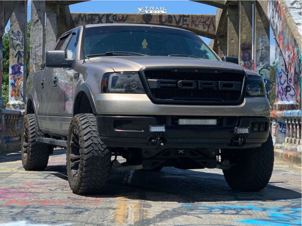 2005 Ford F-150 Wheel Offset Aggressive > 1" Outside Fender Suspension ...