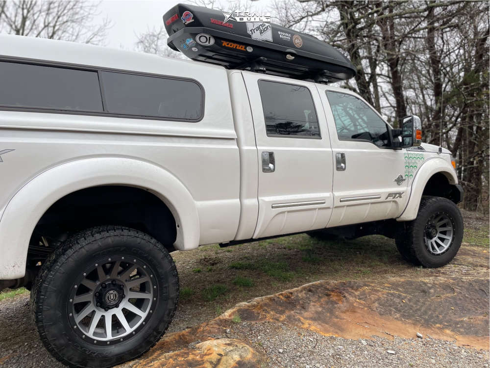 2015 Ford F-250 Super Duty Wheel Offset Aggressive > 1" Outside Fender ...