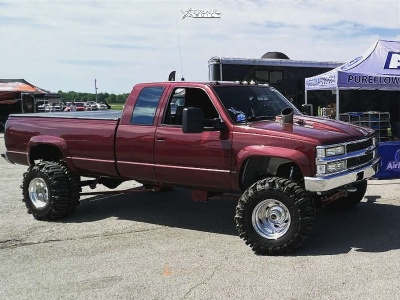 1993 Chevrolet K3500 Wheel Offset Hella Stance >5" Suspension Lift 6 ...