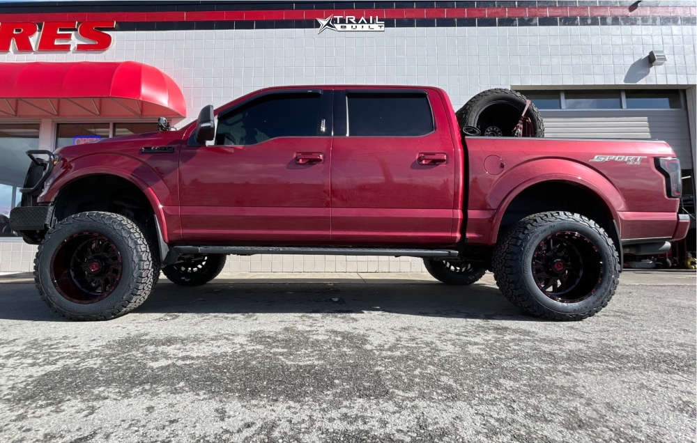 2017 Ford F-150 Wheel Offset Super Aggressive 3"-5" Suspension Lift 7 ...