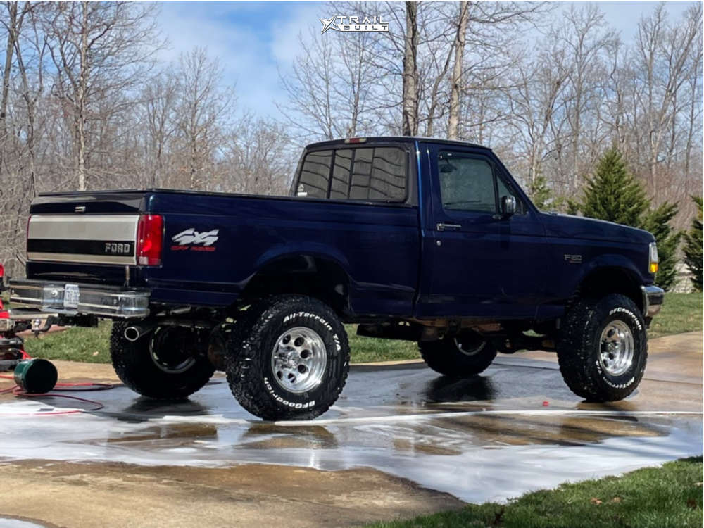 1995 Ford F-150 Wheel Offset Aggressive > 1" Outside Fender Suspension ...