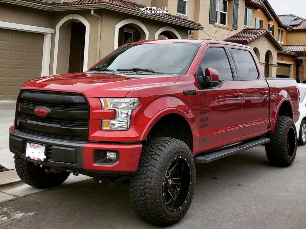 2015 Ford F-150 Wheel Offset Aggressive > 1" Outside Fender Suspension ...
