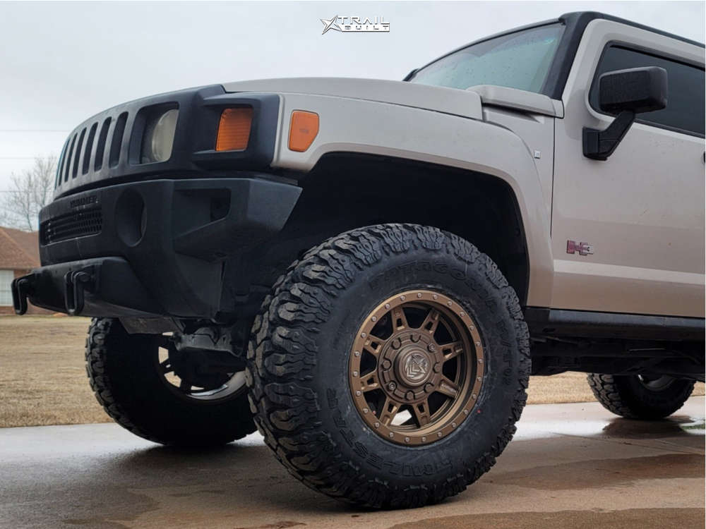 2006 Hummer H3 Wheel Offset Aggressive > 1" Outside Fender Leveling Kit ...